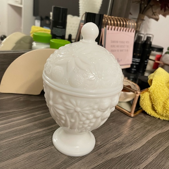Kitchen | Avon Milk Glass Candy Dish | Poshmark